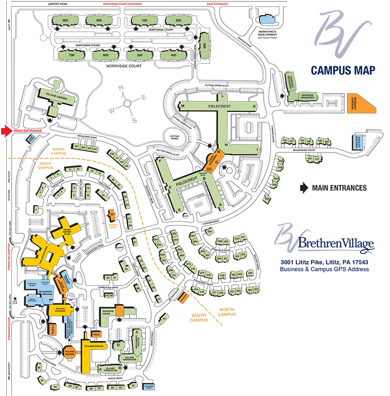 Village Map - Brethren Village Retirement Community