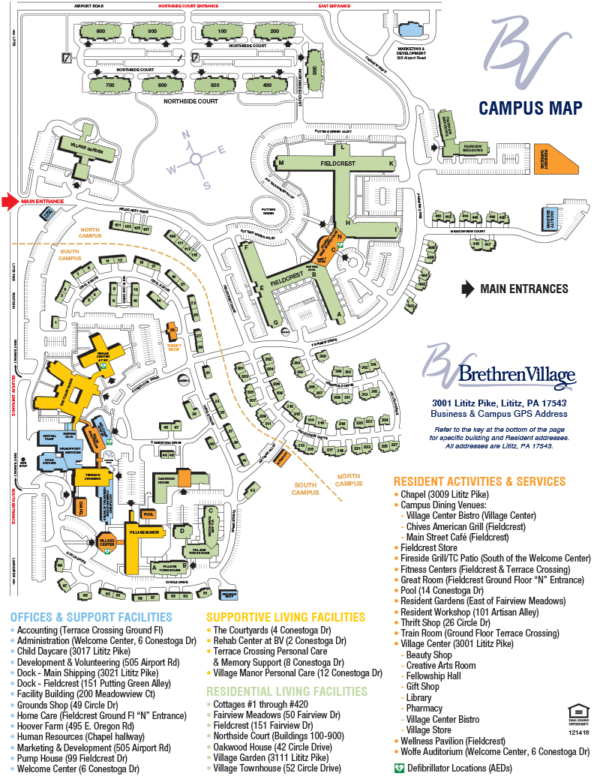 Village Map - Brethren Village Retirement Community